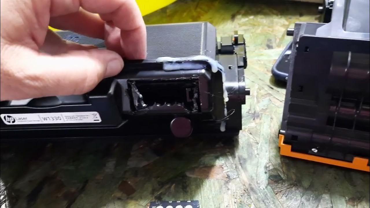 Troca chip, replace chip hp laser 408, MFP 432 toner W 1330 XC - YouTube