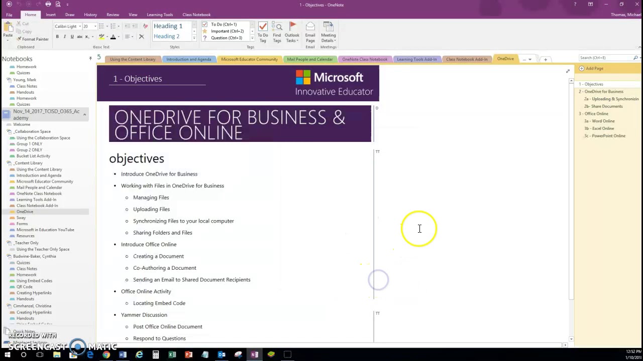 Copying Class Notebook Info Into a Microsoft Teams Class Notebook - YouTube