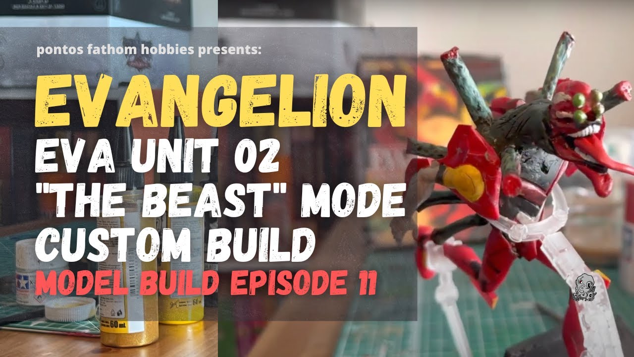 Evangelion - Eva Unit 02 "The Beast" Mode DIY plastic model build and custom mod. - YouTube