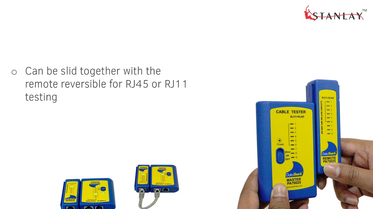 PA70025 DataShark LAN Tester - YouTube