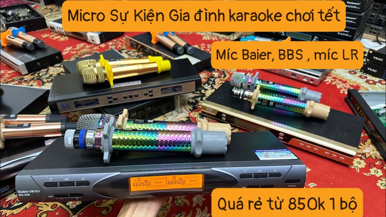 Micro Bãi sự kiện Không giây karaoke Toàn hàng chất lượng Bãi xịn chơi ...
