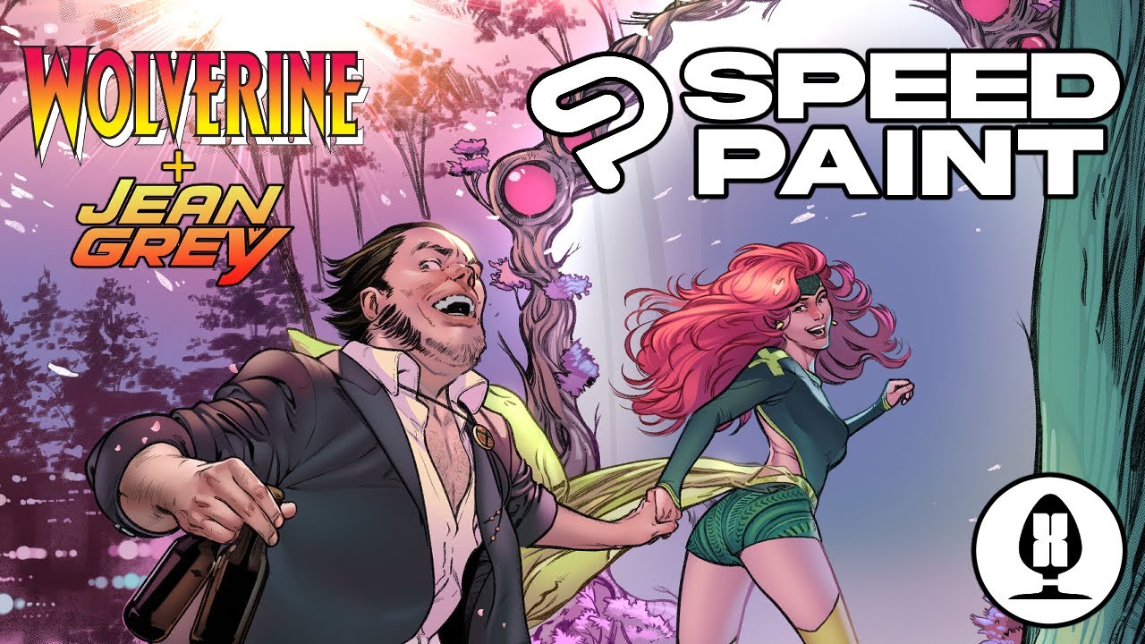 Making Comic Art [Speedpaint] Wolverine and Jean Grey 💥 Full Drawing ...