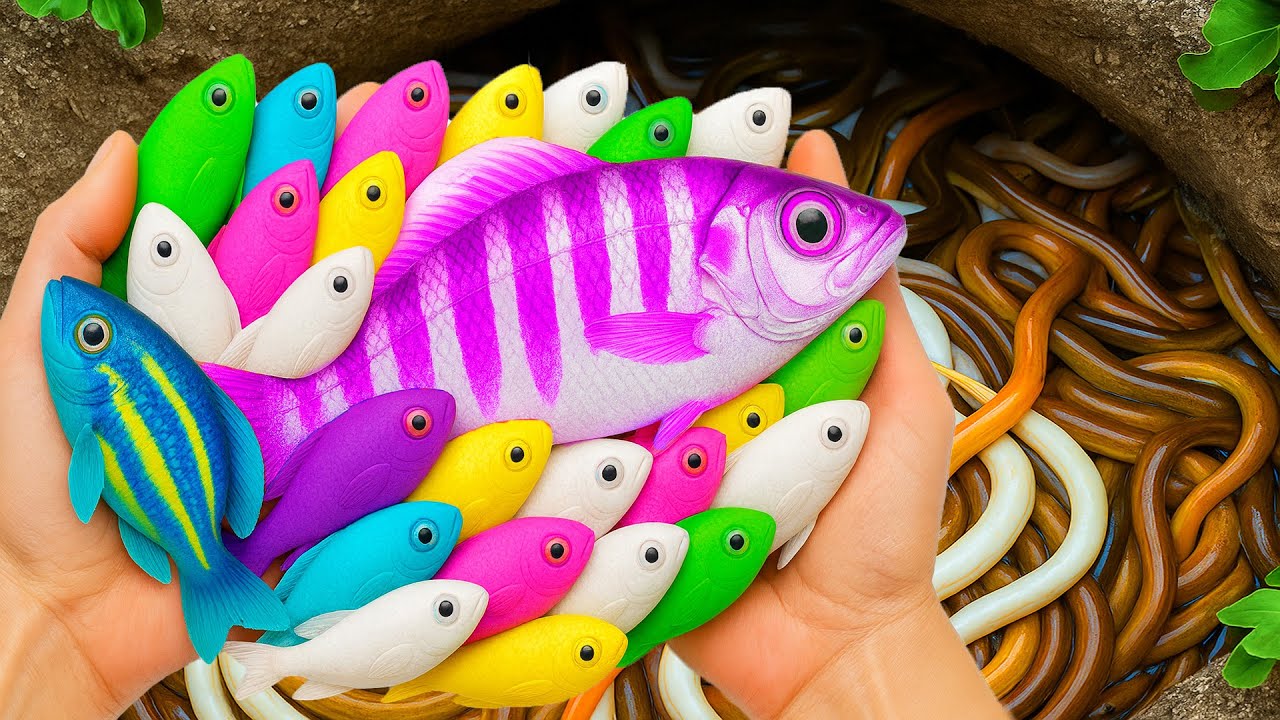 I Found Colorful Aquarium Fish In Giant Colorful Eggs, Dory Fish ...