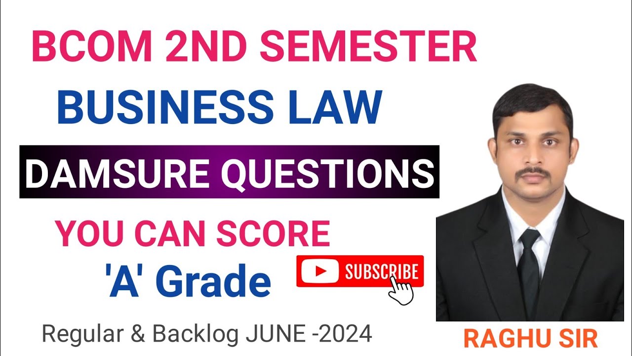 Bcom 2nd Semester BUSINESS LAW IMPORTANT QUESTIONS YouTube bcom-2nd-semester-business-law-important-questions-youtube