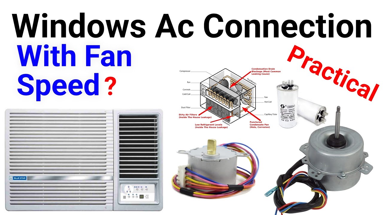 Voltas windows ac connection || windows ac wiring || windows ac ...