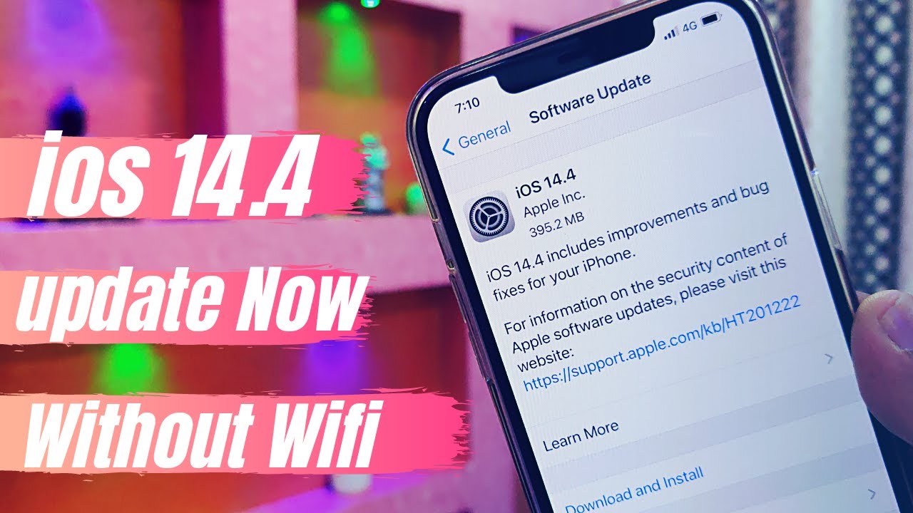 iOS 14.4 Update Now Without Wifi | How to Update iphone Without Wifi ...