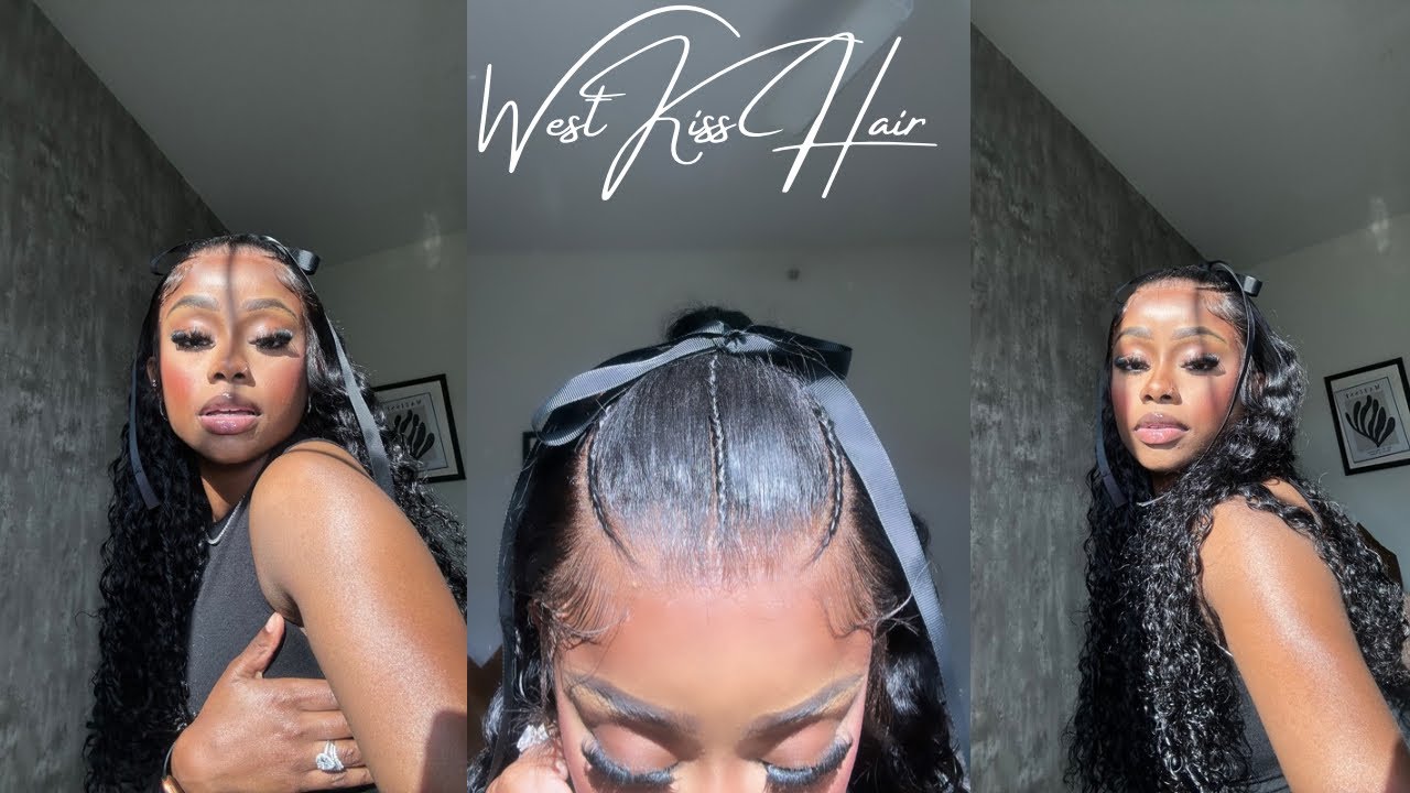 THIS was a challenge !! | pre-styled, 13x6 HD Lace deep wave summer wig | ft. West Kiss Hair ...