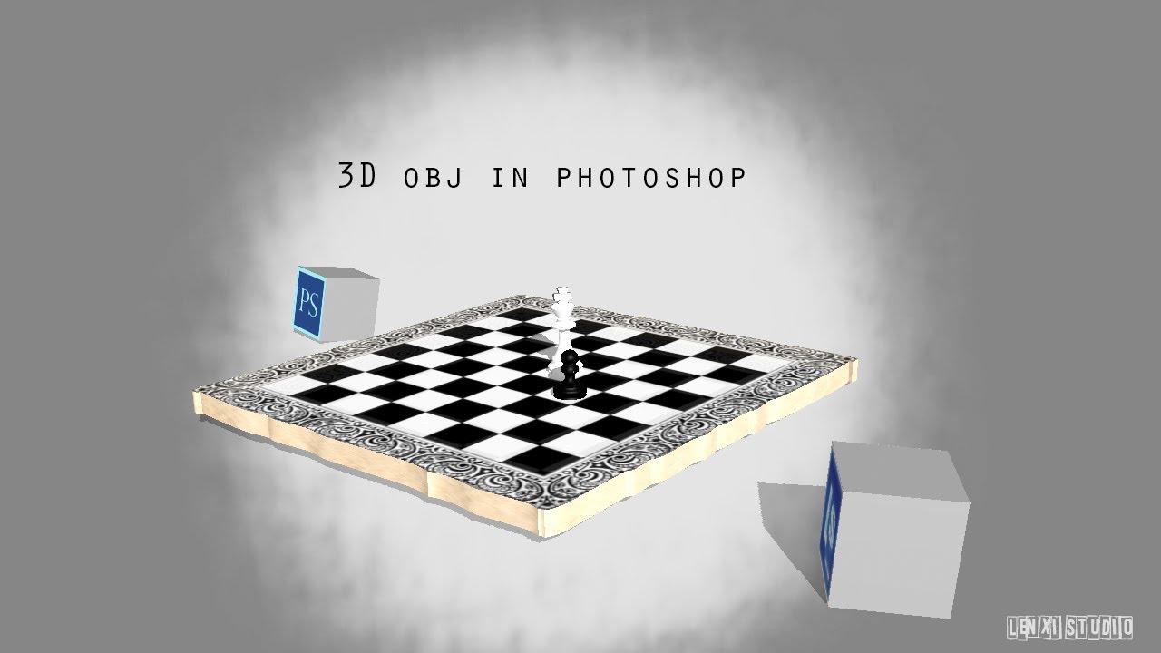 3D chess board in photoshop professional - YouTube