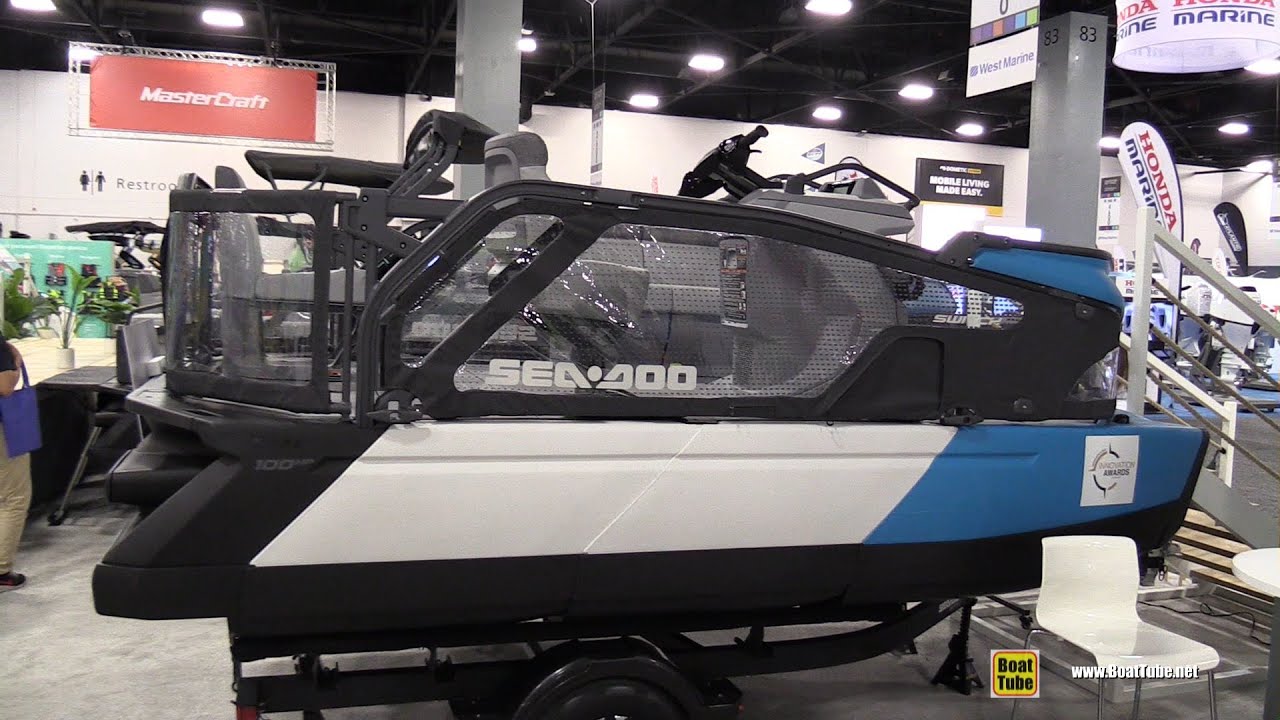 2022 Sea Doo Switch Compact 100hp 13feet Fun Jet Pontoon! - YouTube