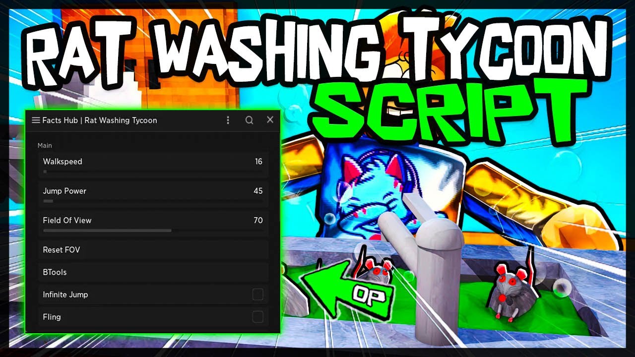 *BEST* New Rat Washing Tycoon Script 🔥 So OP Scripts - YouTube