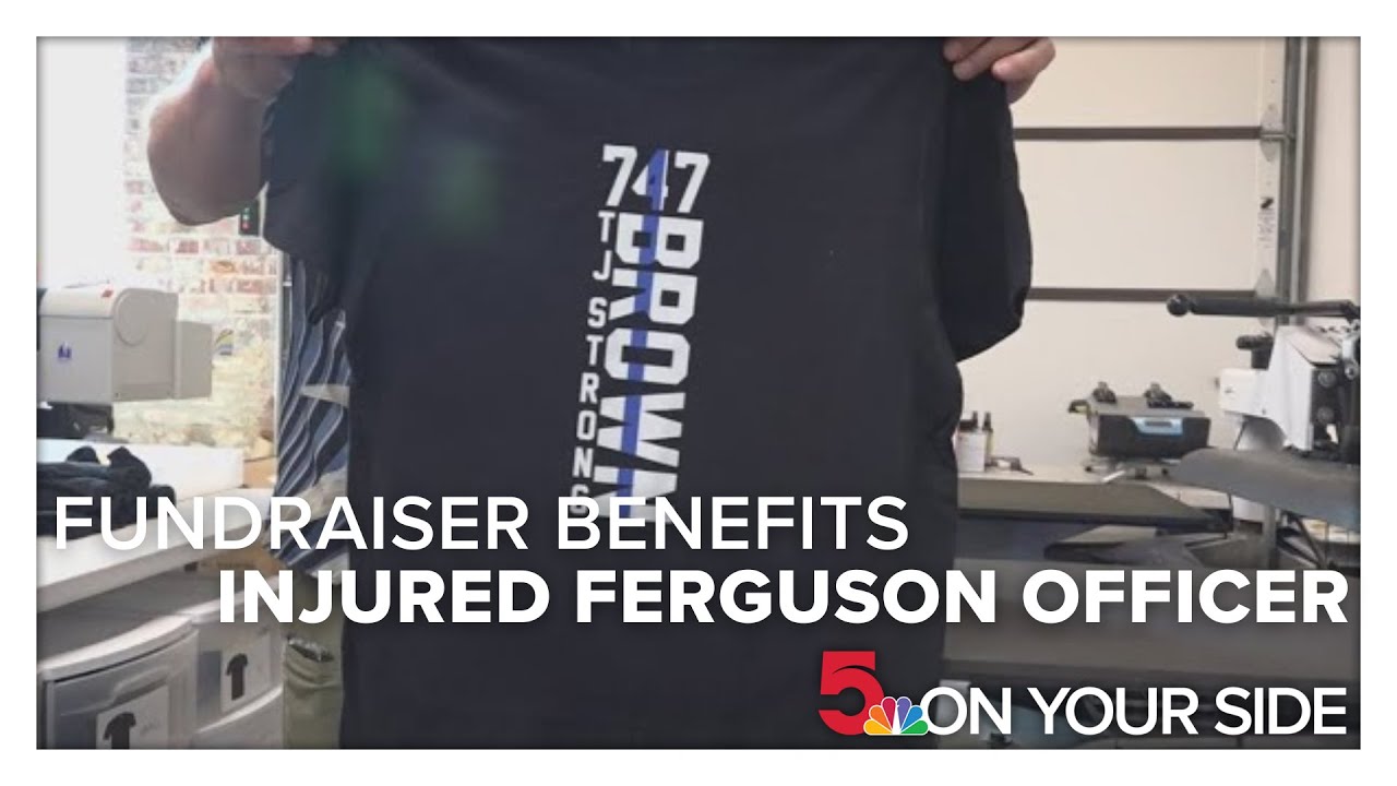 'TJ Strong': Family designs shirts for Ferguson police Officer Travis ...