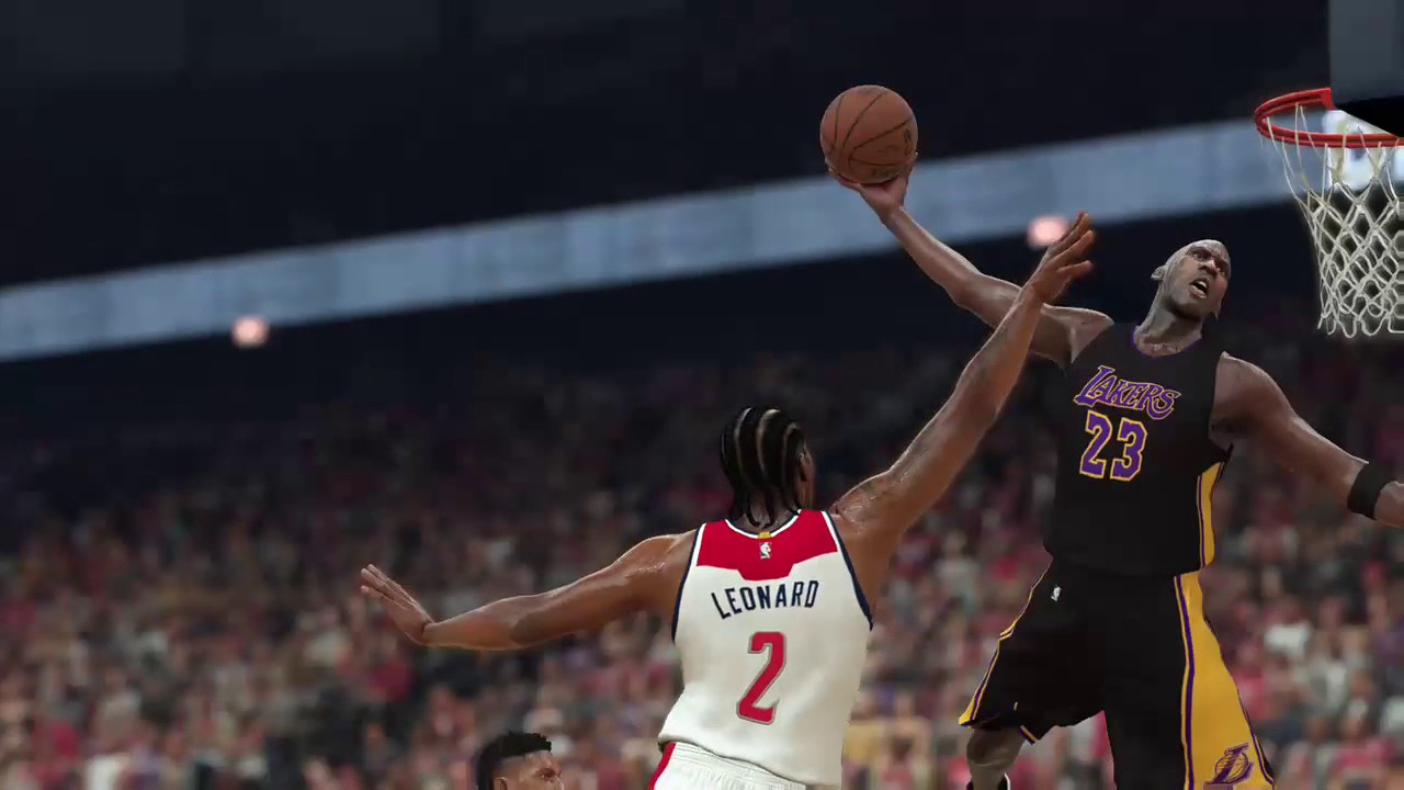 Michael Jordan Crossover To Tomahawk Dunk! NBA 2K17 - YouTube