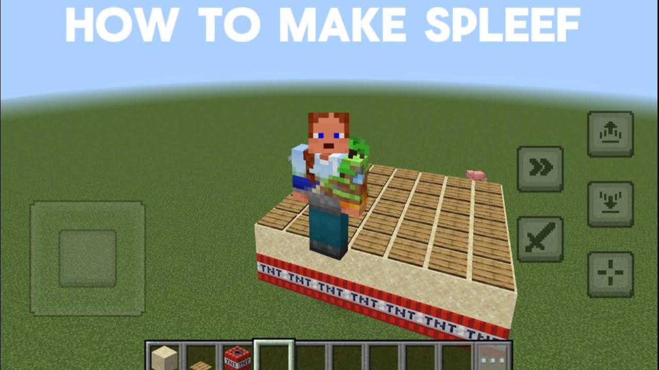 How to make spleef in Minecraft - YouTube