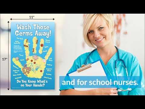 Wash Those Germs Away Poster for Kids - YouTube