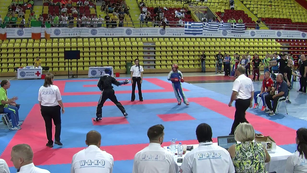 Tilen Repina v Moris Trbulin WAKO European Championships 2017 - YouTube