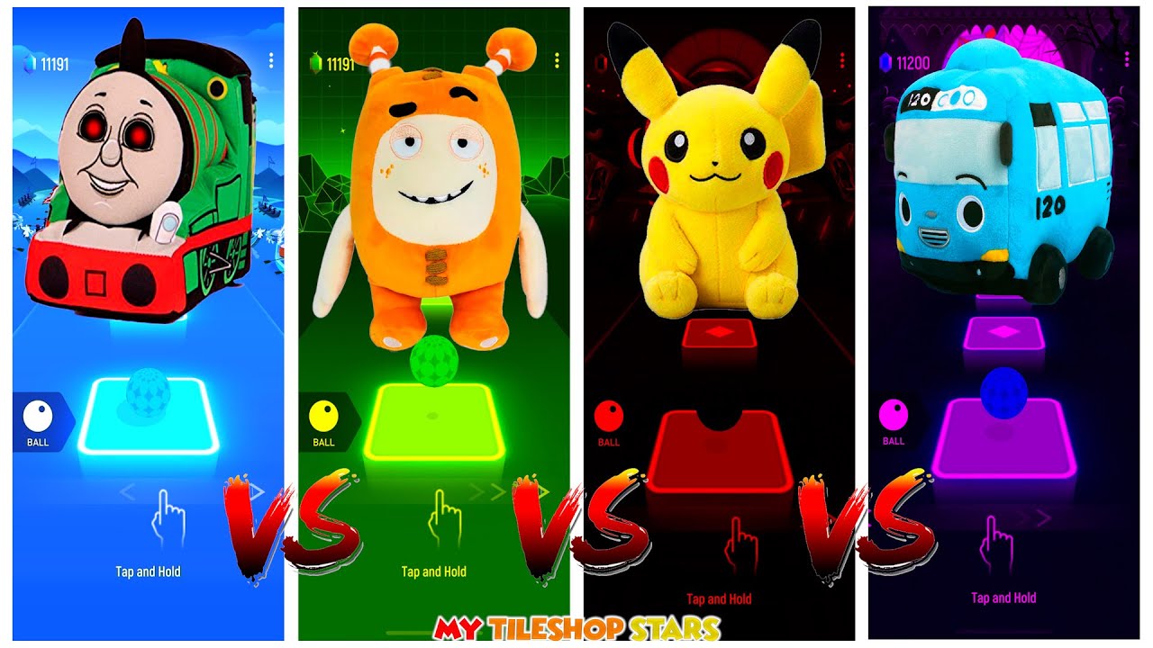Thomas The Train & Oddbods & Pikachu & Tayo Little Bus.🏆 Who Is Best ...