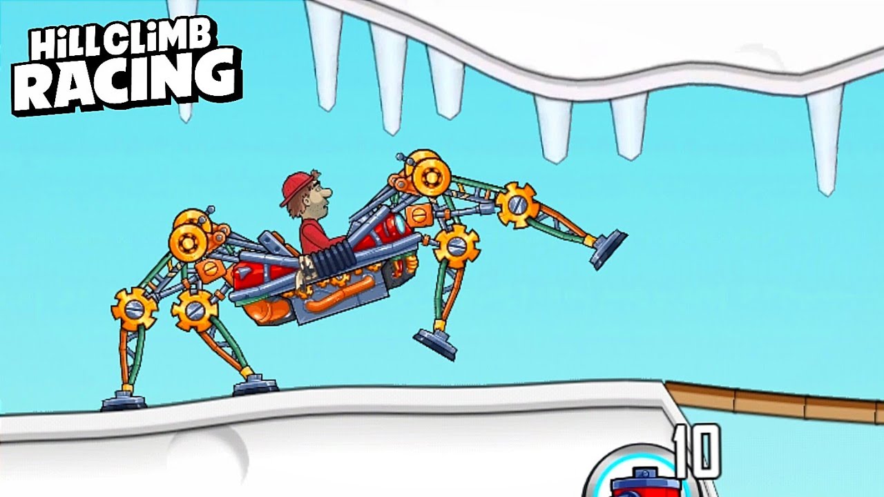 Hill Climb Racing: Carantula in Arctic Cave 1032m (New Record!) - YouTube