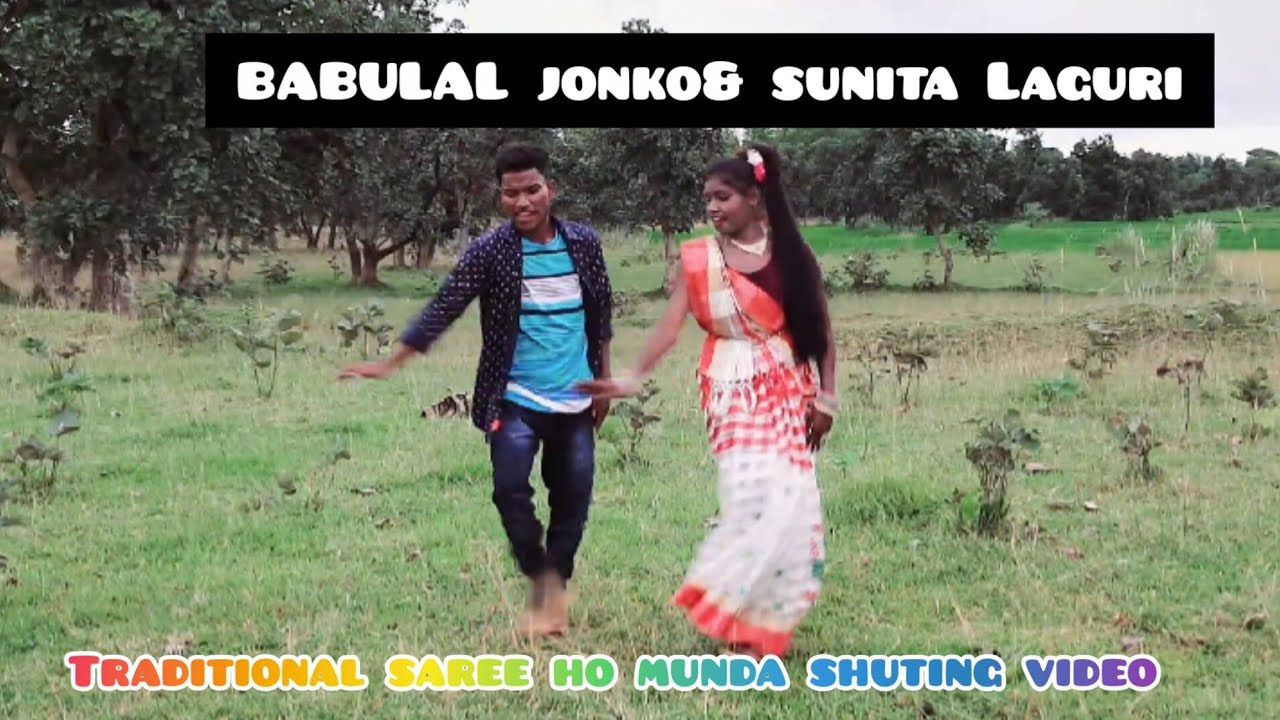 traditional saree ho munda video||ho shuting video Babulal jonko ...