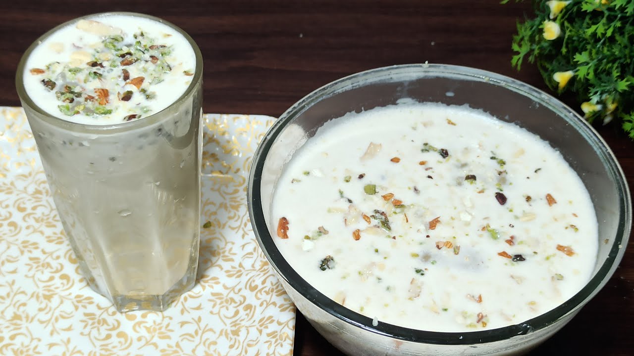 Iftar Special Energy Drink | Sabudana Drink | MANU KI KITCHEN - YouTube