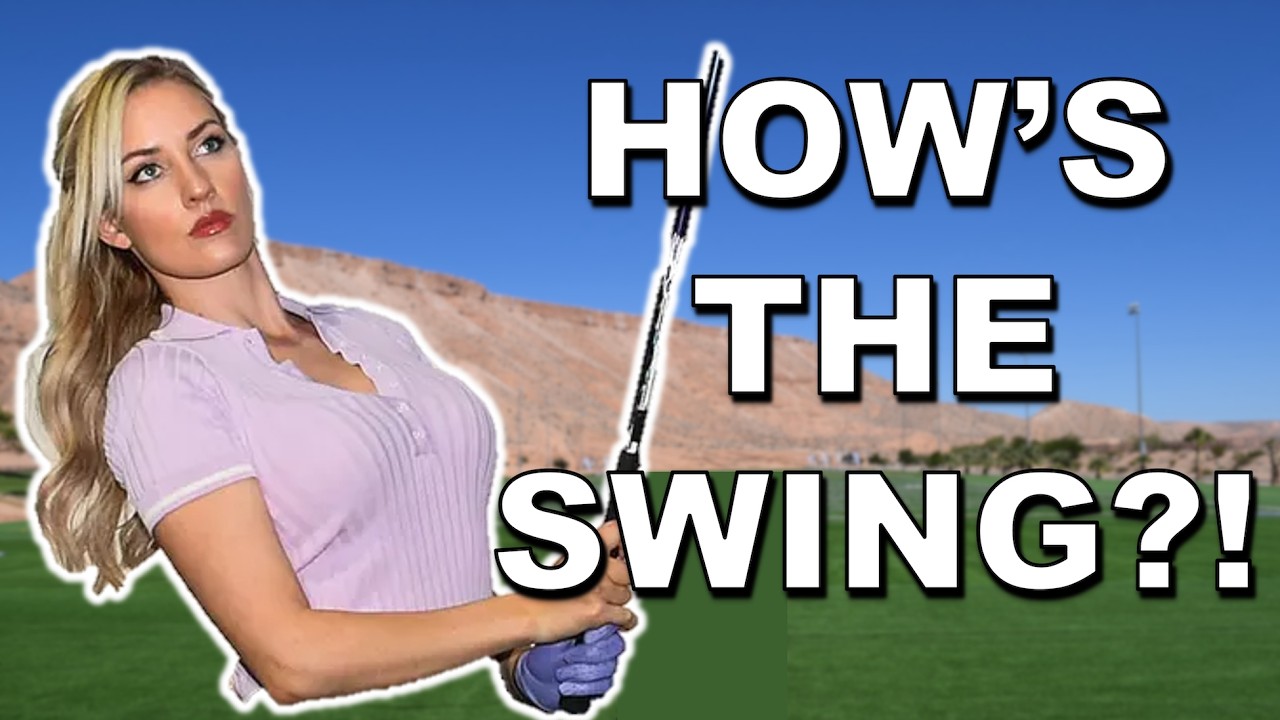 Paige Spiranac Golf Swing Analysis (Slow Motion Driver) - YouTube