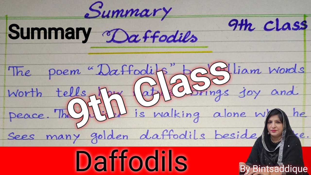 Summary Daffodils | Easy English Summary Daffodils | Short & Easy ...