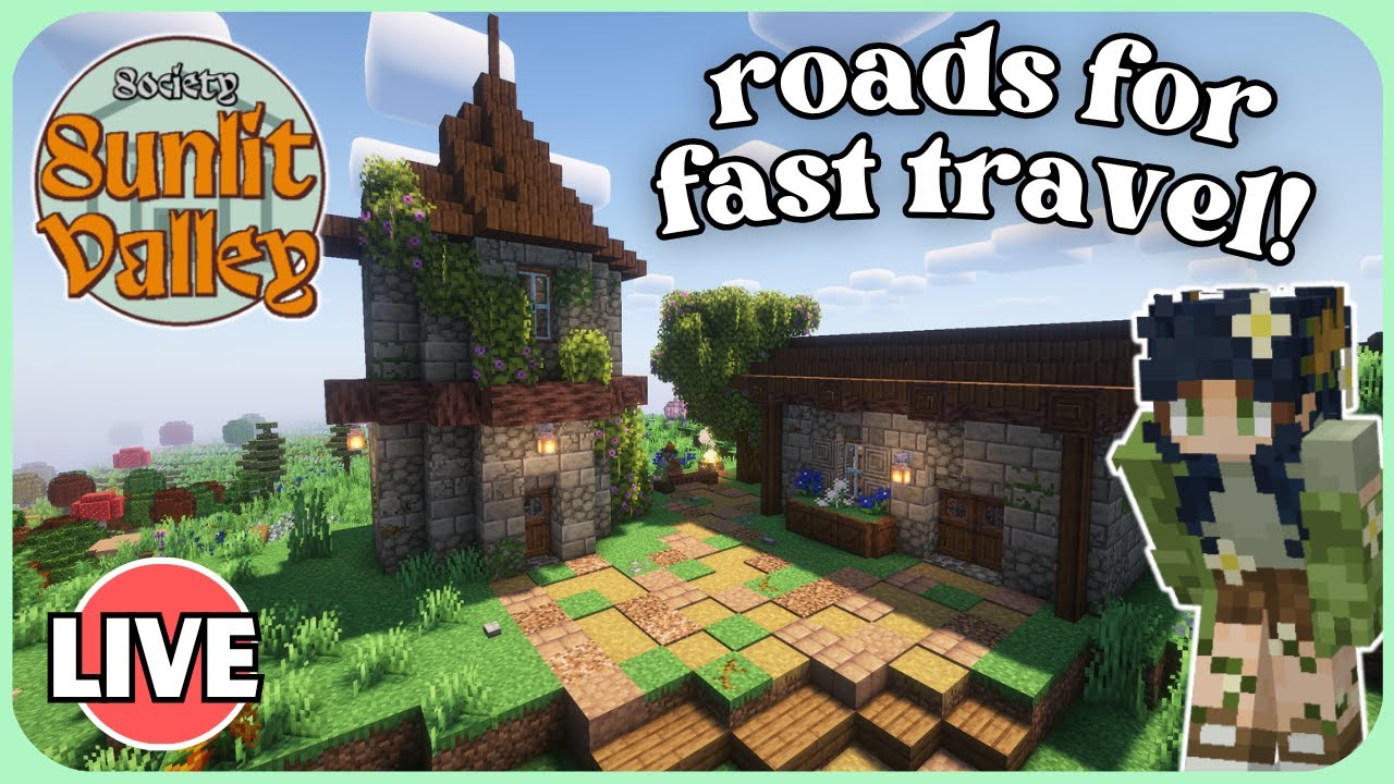 Building Roads for Fast Travel in my Minecraft Village - Society ...