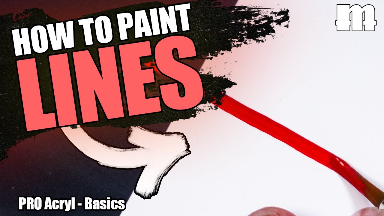 Tips on Painting Lines - PRO Acryl Basics - YouTube