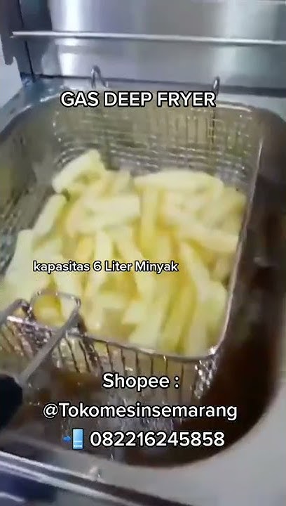 Gas deep fryer 1 tangki GF-101G GETRA kapasitas 6 Liter | Penggorengan ayam kentang ...