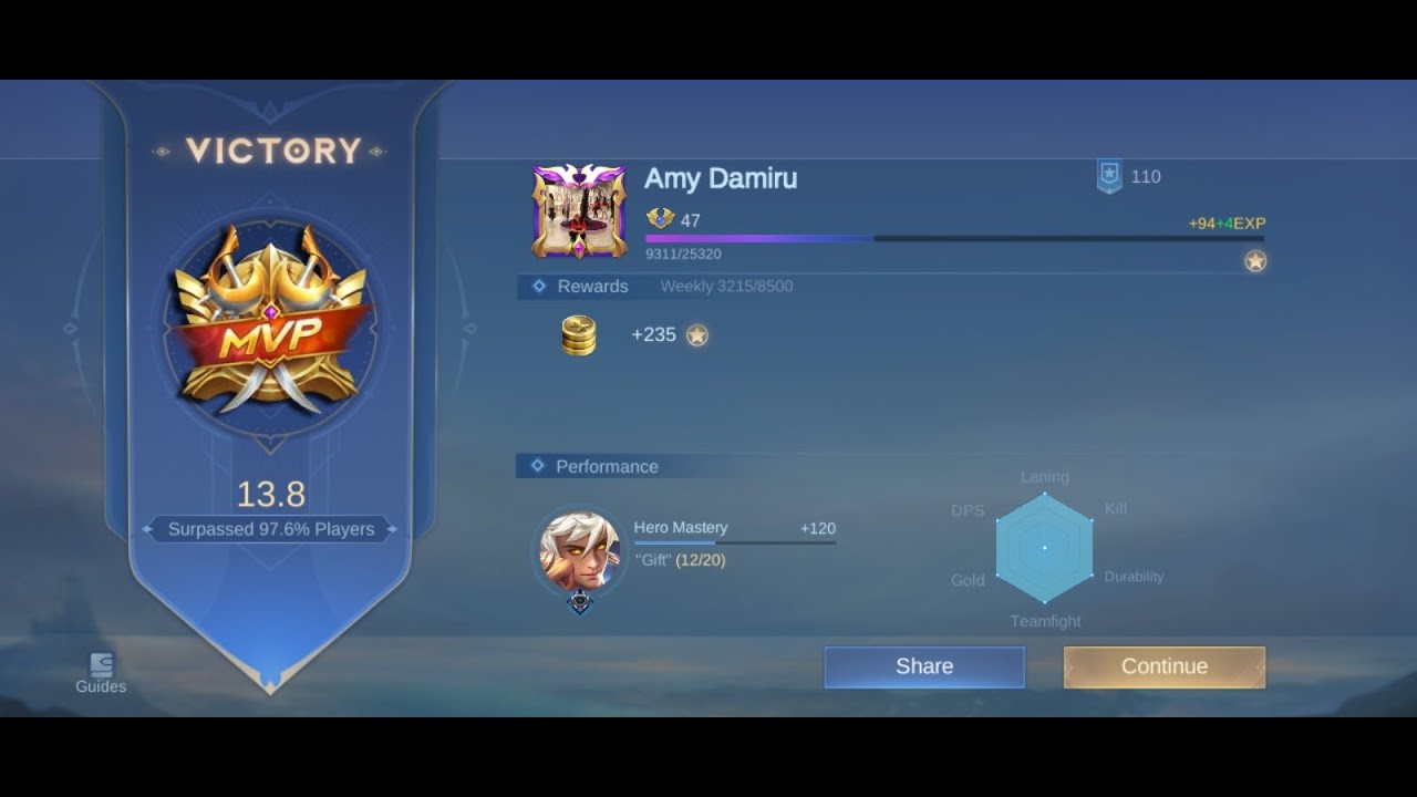 MLBB Vale KDA 19-1-8 Amy Damiru - YouTube
