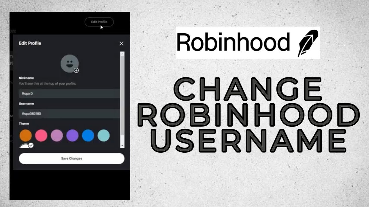 How to Change Username on Robinhood Account 2022? - YouTube