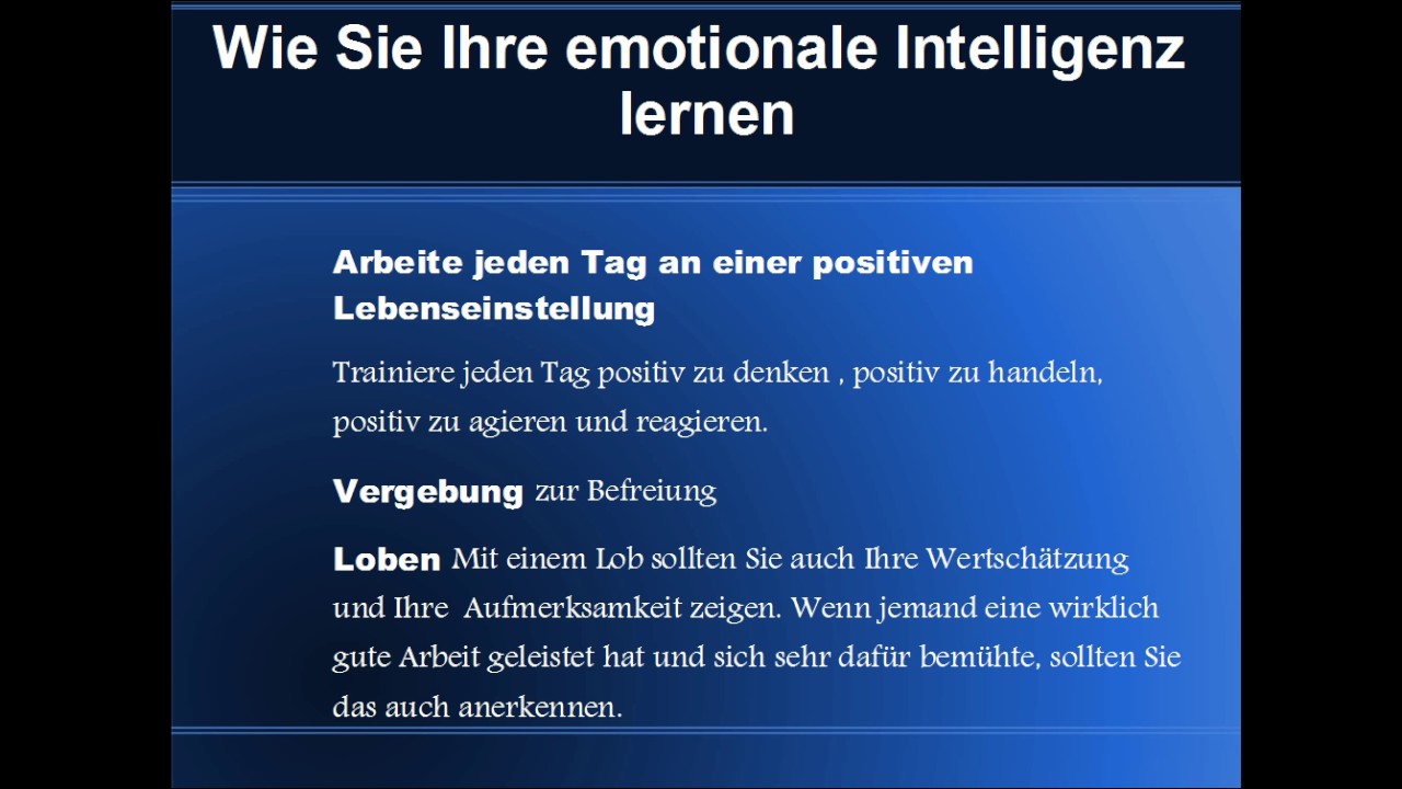 Emotionale Intelligenz lernen- 5 Tipps zum Fördern - YouTube