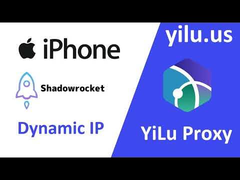 How to use ShadowRocket to connect YiLu Proxy VPN dynamic IPs in iPhone IOS - yilu.us - YouTube