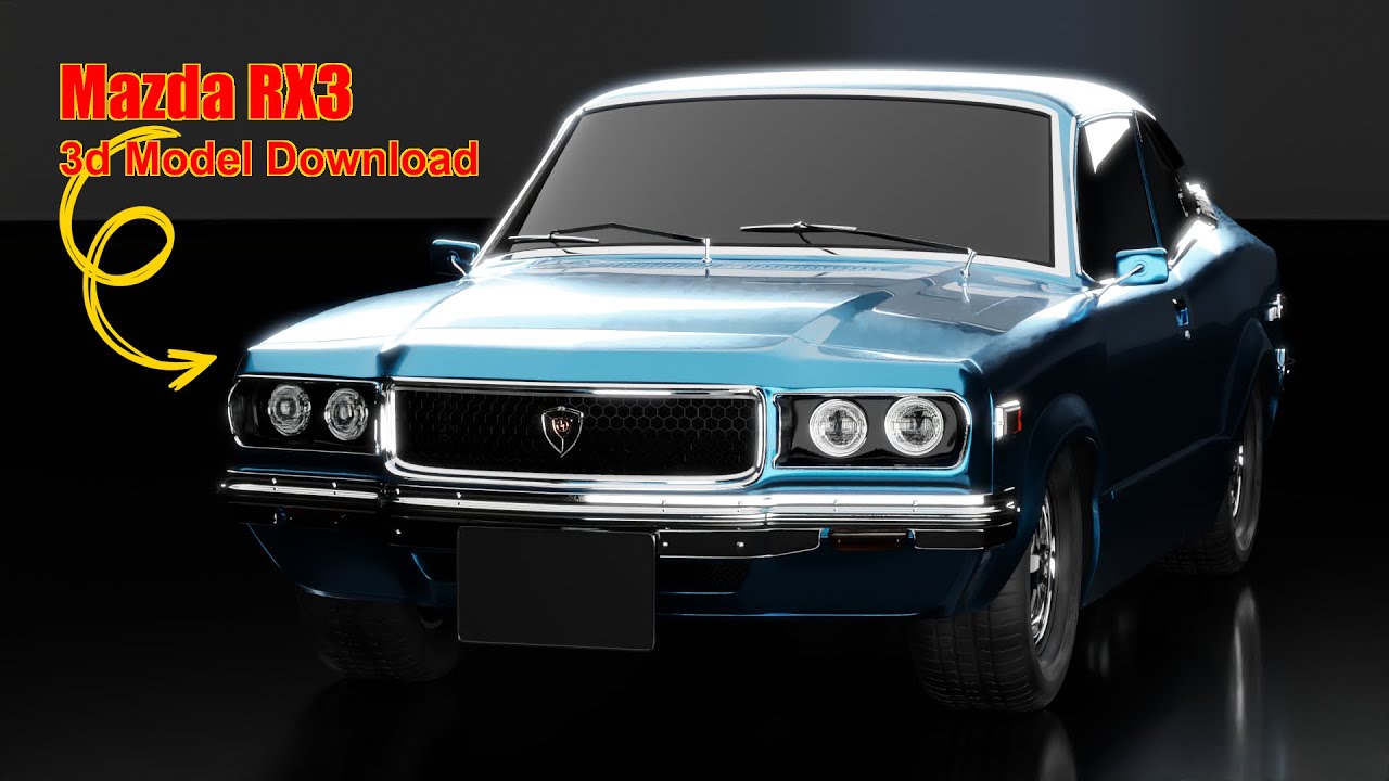 Mazda Rx3 3d Car Model Download - YouTube