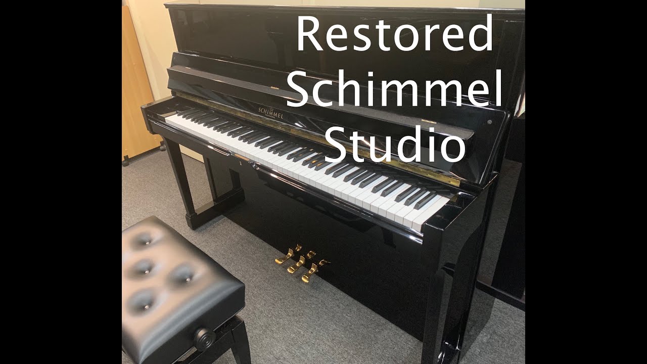 Beautifully Restored Schimmel Studio Upright - YouTube