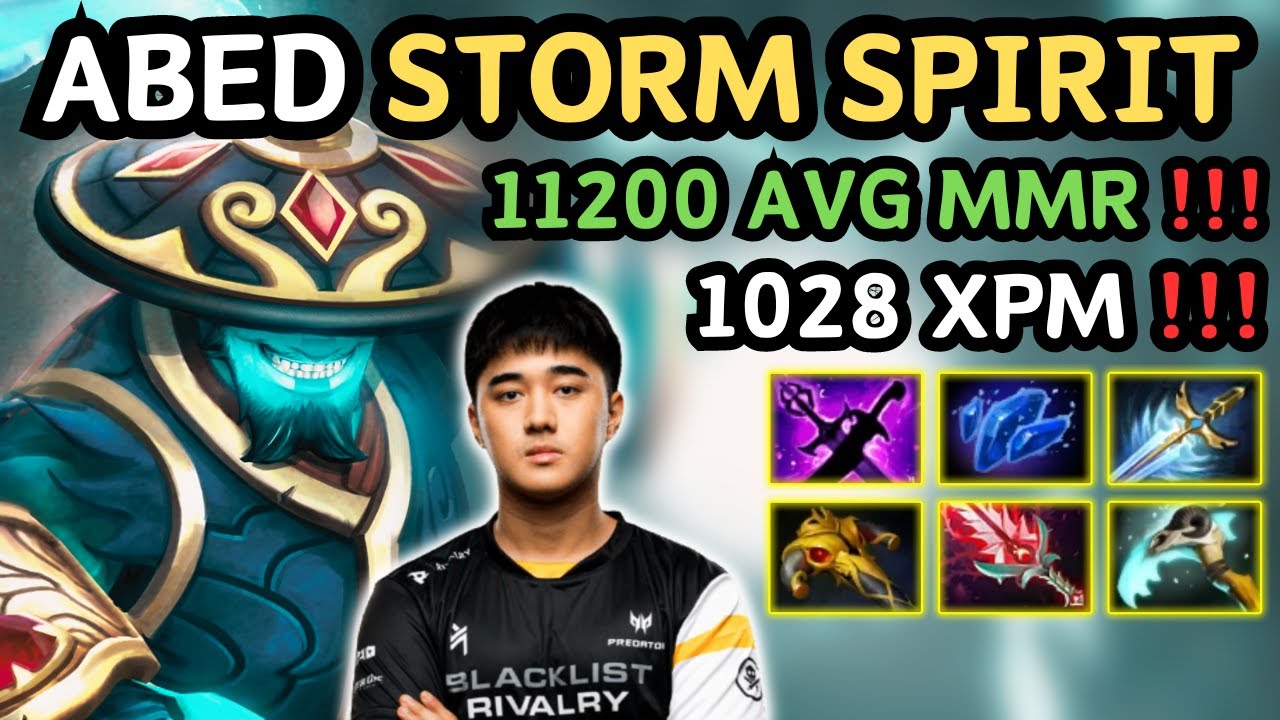 🔥 ABED STORM SPIRIT Midlane Highlights 7.35d 🔥 1028 XPM Master Tier ...