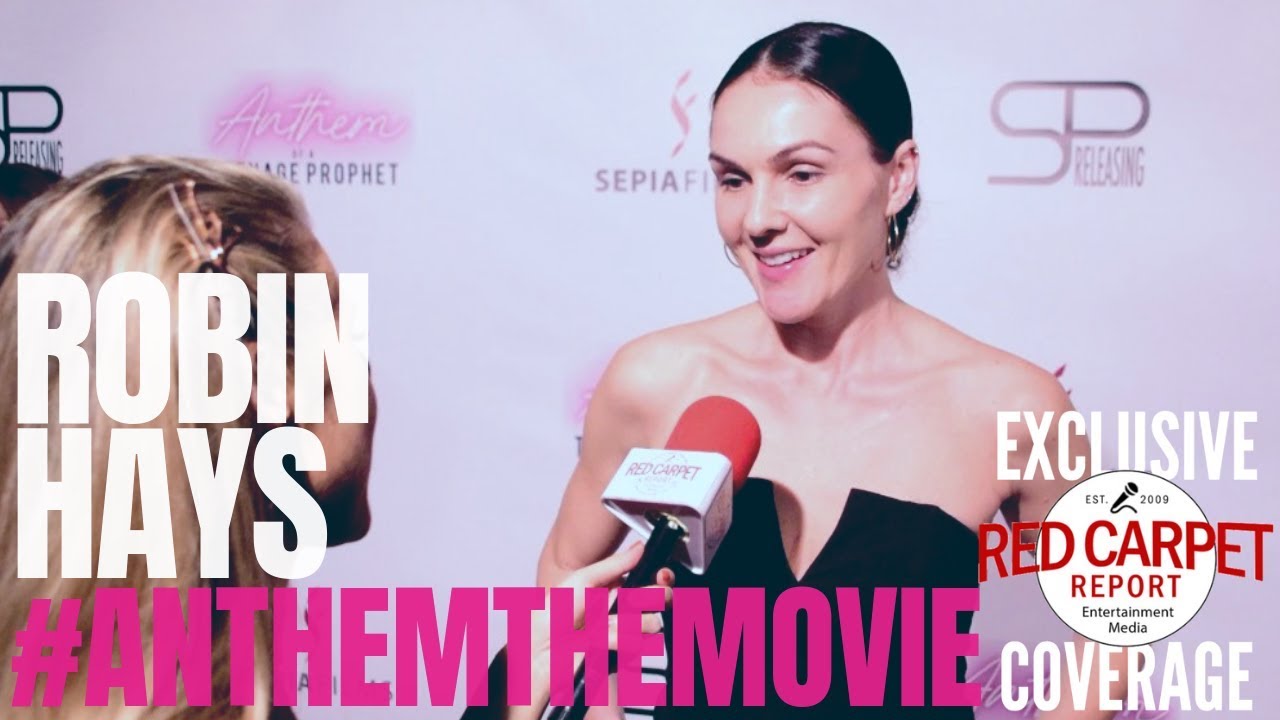 Robin Hays, interviewed at the premiere of Anthem of a Teenage Prophet #anthemthemovie # ...