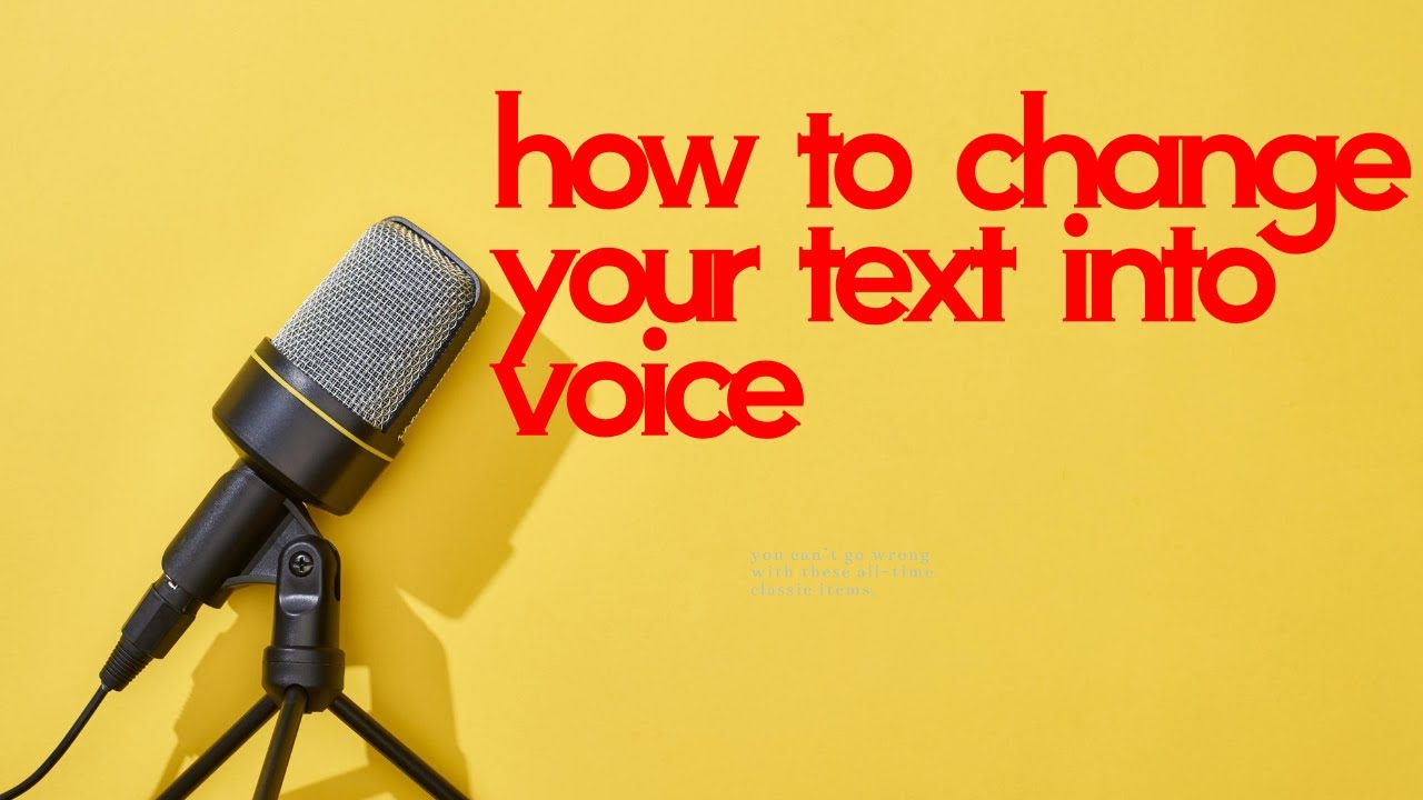 How To Change Text Into Voice Or Mp3 File YouTube How To Change Text Into Voice Or Mp3 File YouTube