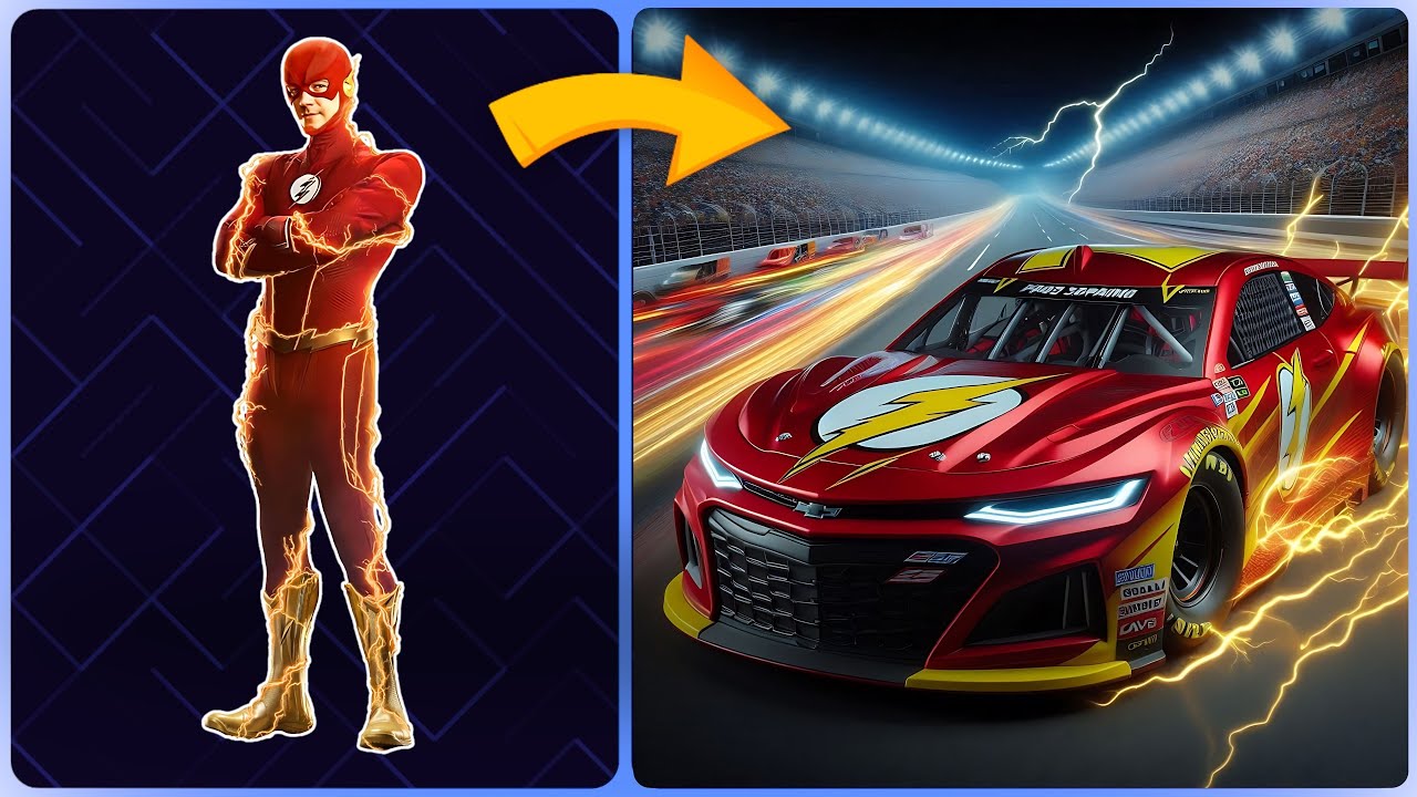 AVENGERS but NASCAR CAR VENGERS 🏎 MARVEL & DC All Characters SUPERHERO ...