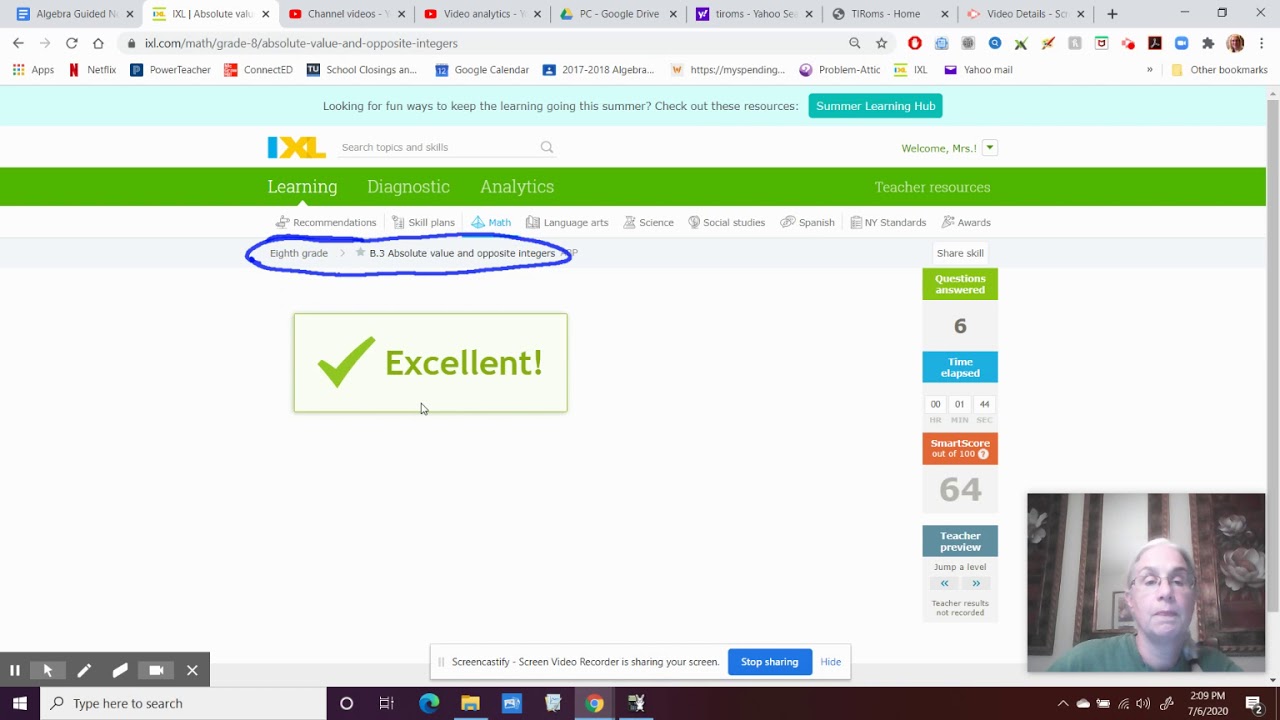 IXL 8th Grade Level B:3 - YouTube