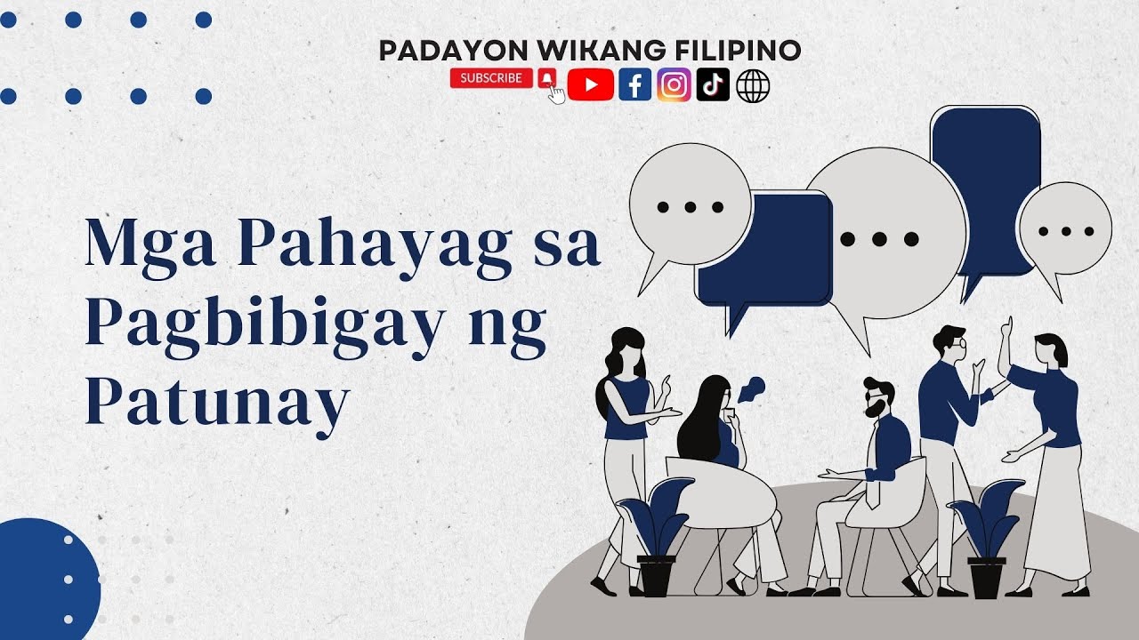 Mga Pahayag sa Pagbibigay ng Patunay - YouTube