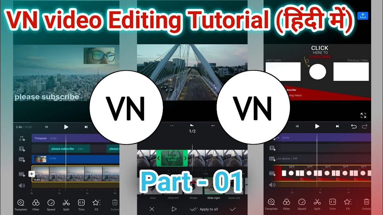 Vn Video Editor Tutorial Hindi | Vn App se Video Editing Kaise Kare ...