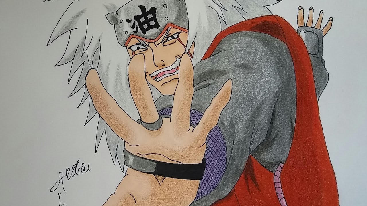 Como dibujar a Jiraiya de Naruto - How to draw Jiraiya - YouTube