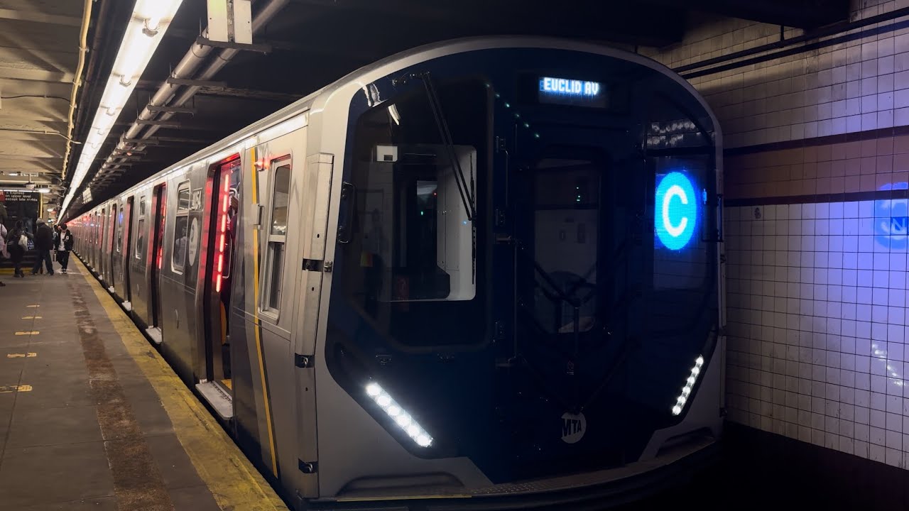 ⁴ᴷ⁶⁰ Brand New! R211T (C) Train ride from Jay St-MetroTech to Nostrand ...