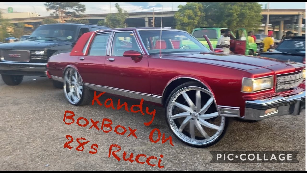 Kandy Paint Box Chevy Ls Ls Brougham On 28s Rucci @ SlabFest 2020 - YouTube