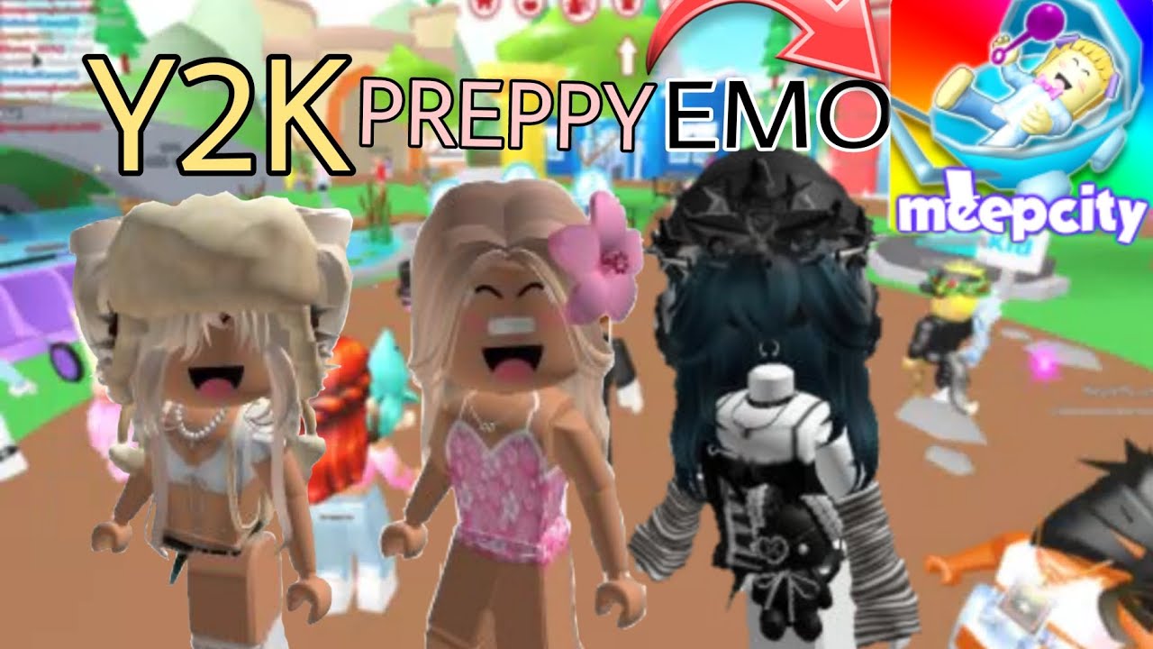 OUTFITS IN DIFRENT AESTHETICS😱😱 (Y2K+PREPPY+EMO) Easy! {Roblox} - YouTube