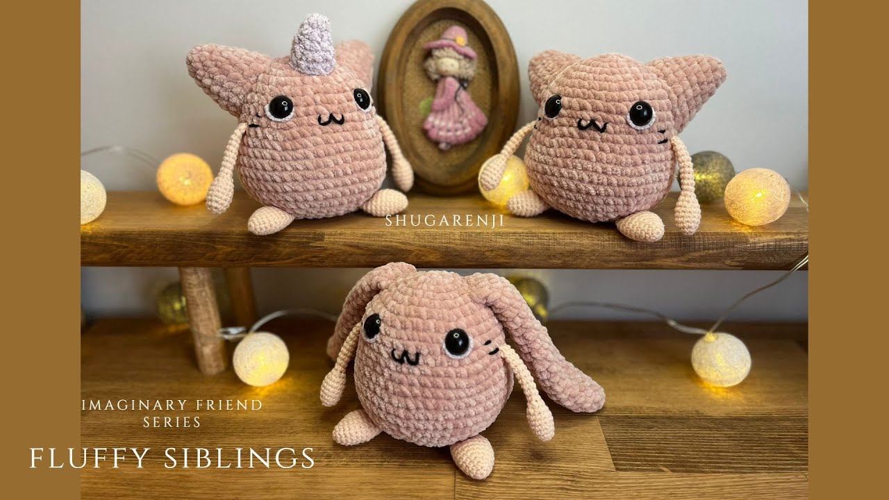 PART 1: How to crochet cute plushies with one body pattern 🧡🧡 - YouTube