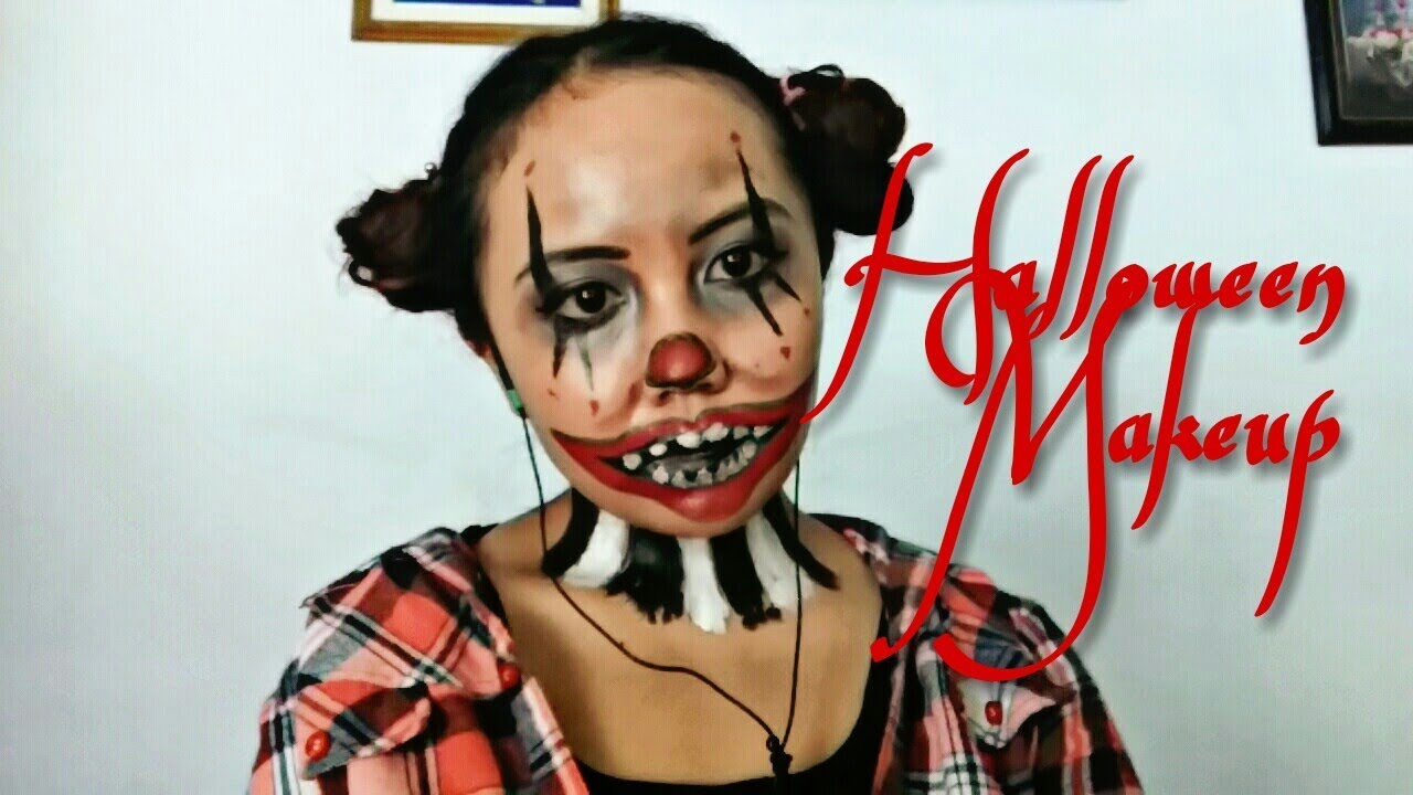 Easy & Scary Clown Makeup Tutorial - YouTube