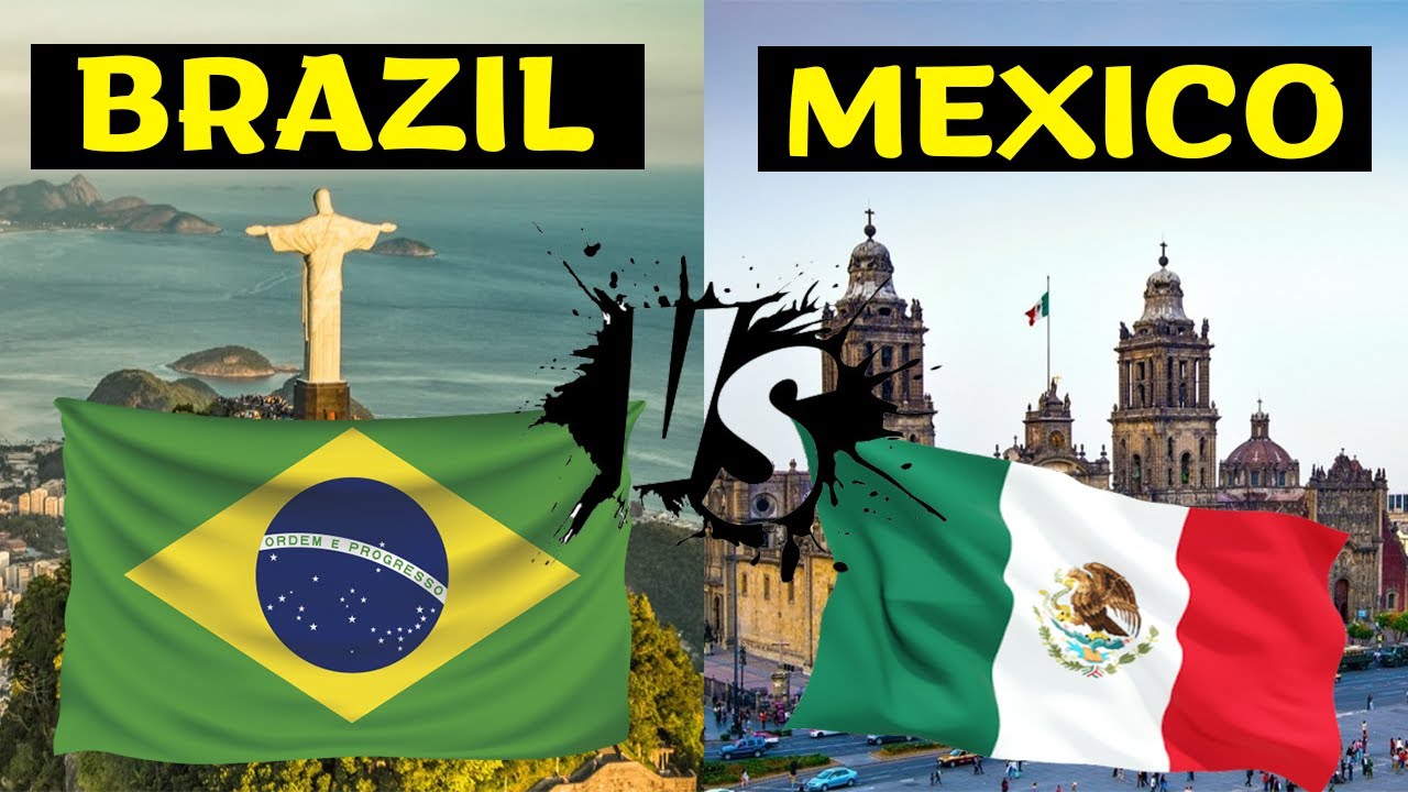 Brazil Vs Mexico Country Comparison | Mexico VS Brazil Comparison 2021 ...