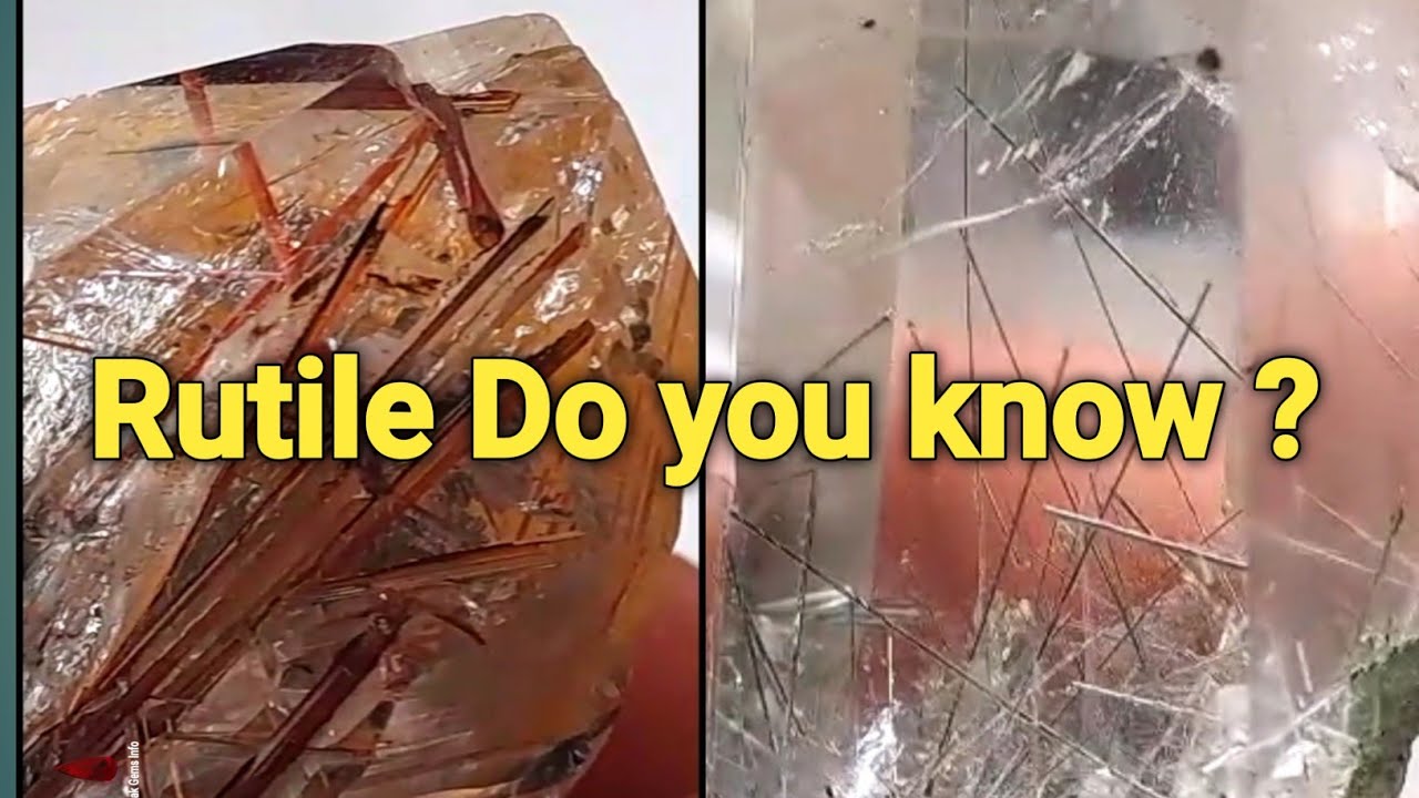 Quartz crystal and Rutile Crystal | How To Identify Quartz And Rutile ...