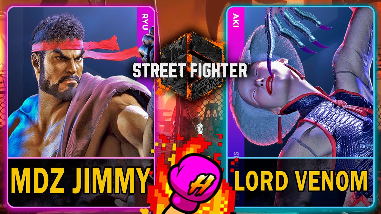 SF6 MDZ_Jimmy (RYU) VS Lord Venom (AKI)🥊Street Fighter 6🥊スト6🥊4K 60ᶠᵖˢ ...